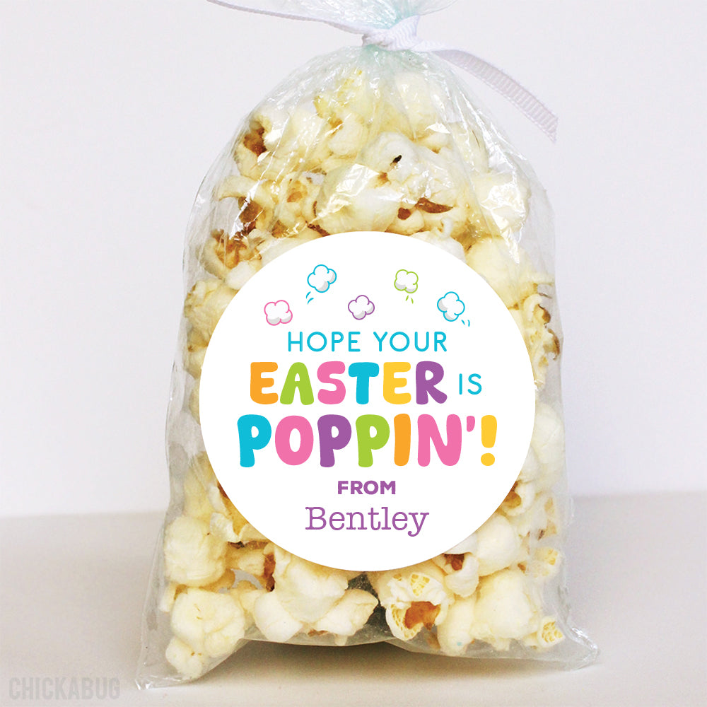 Personalized "Hope Your Easter is Poppin'" Easter Popcorn Labels ...