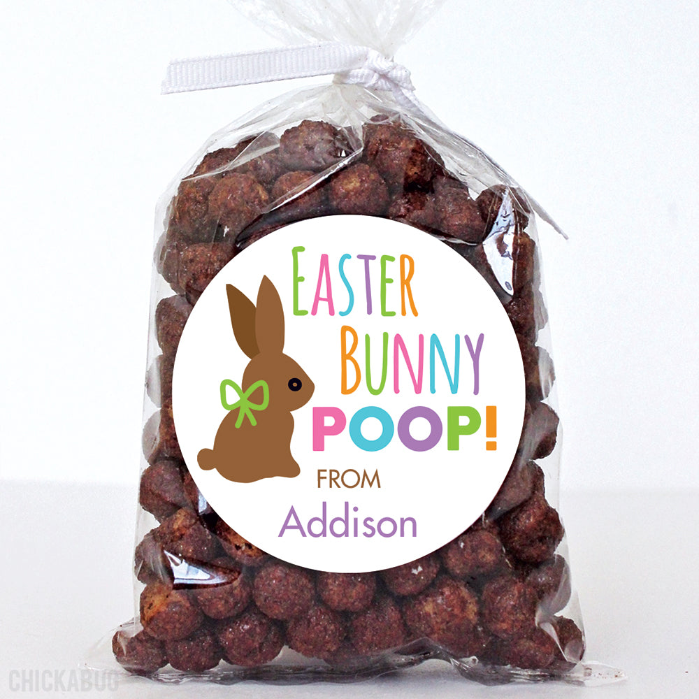 Personalized "Bunny Poop" Easter Stickers – Chickabug