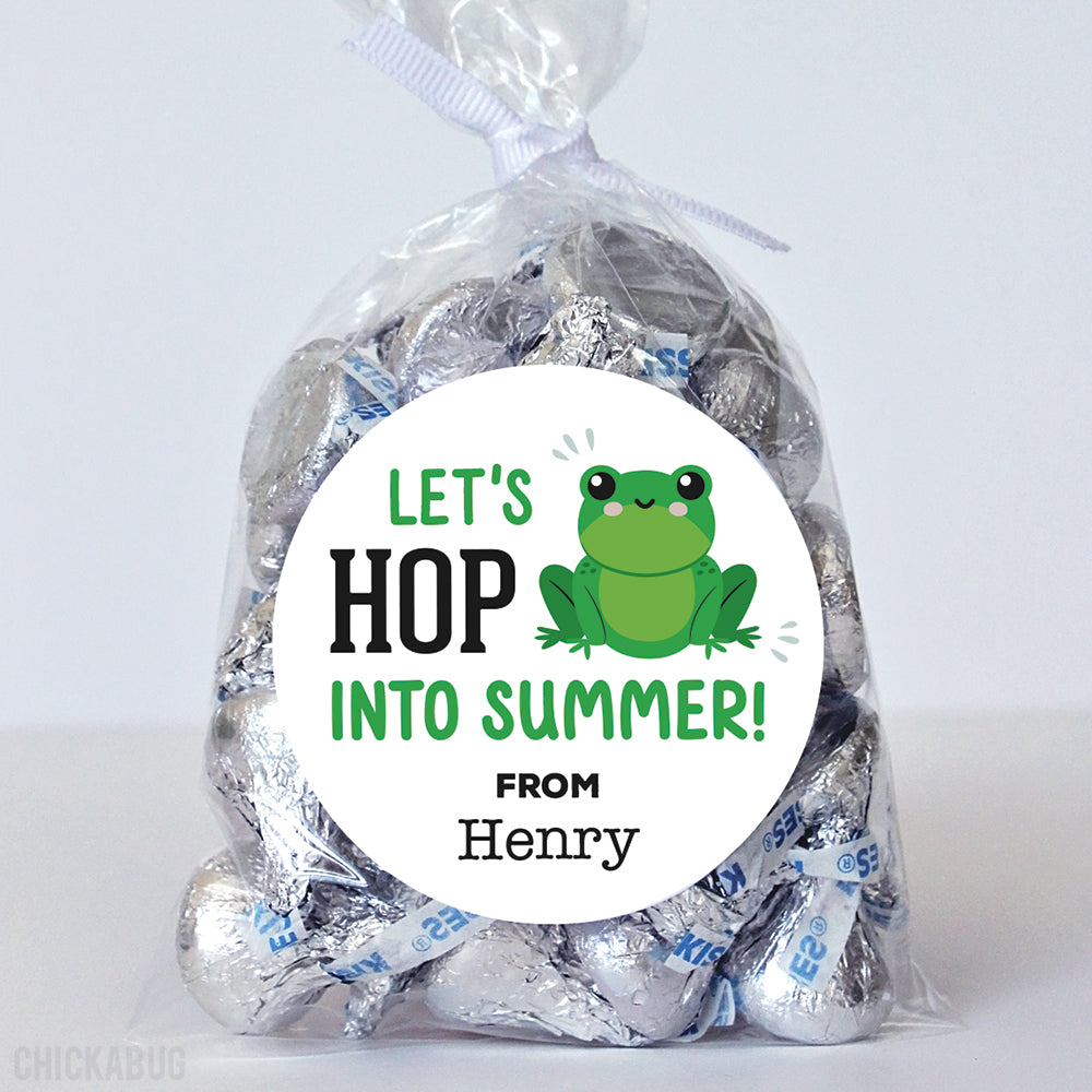 Personalized Frog Last Day of School Stickers – Chickabug