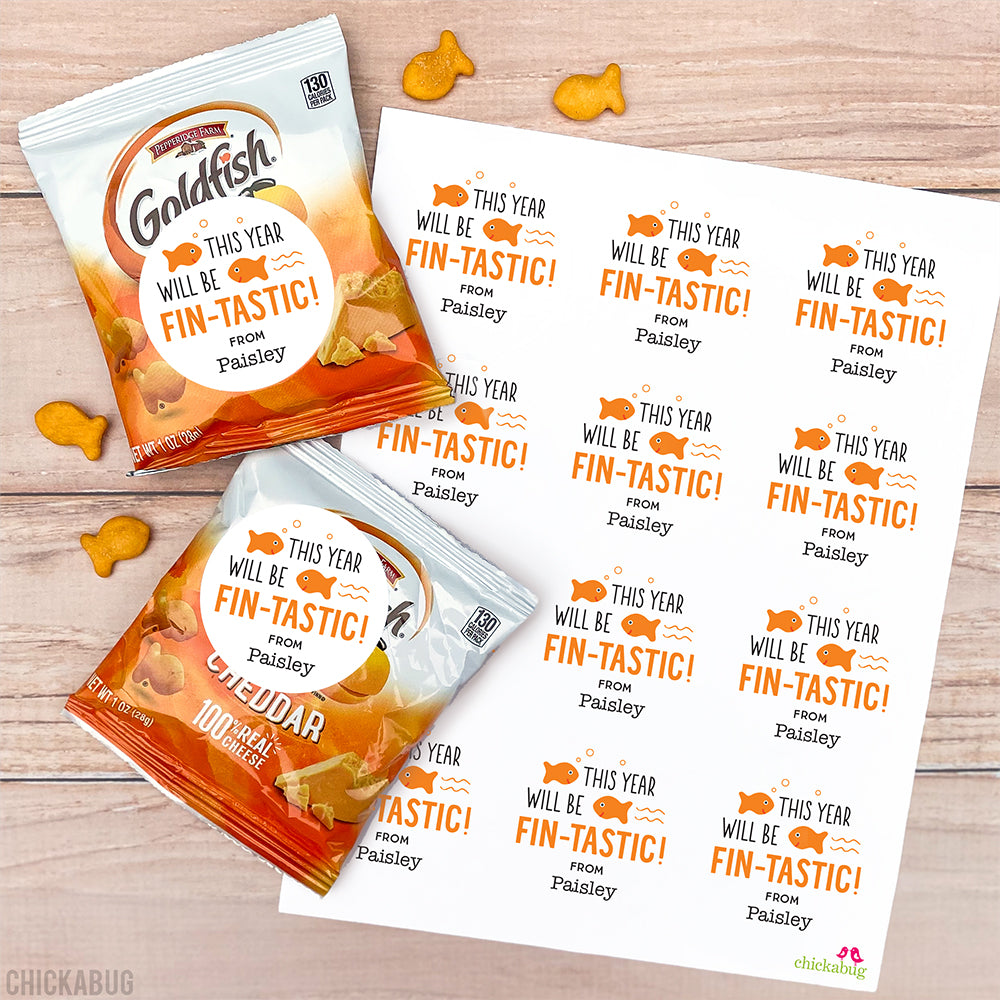 Goldfish "Fin-Tastic" Back to School Stickers – Chickabug