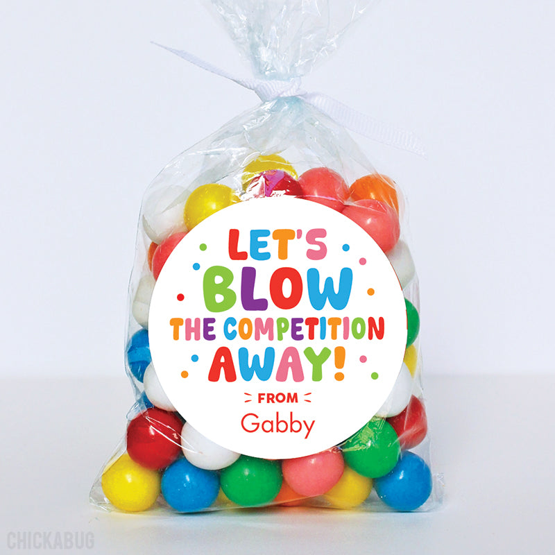 Personalized Team "Let's Blow the Competition Away" Stickers – Chickabug