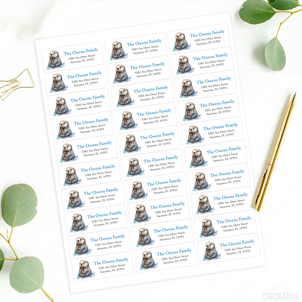 Personalized Autumn Apple Return Address Labels – Chickabug