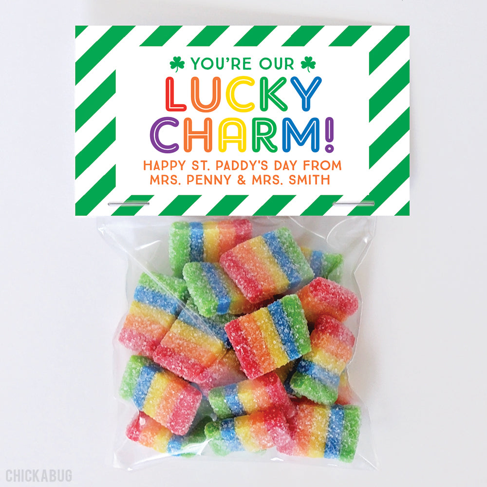 Personalized "Lucky Charm" St. Patrick's Day Treat Bags – Chickabug