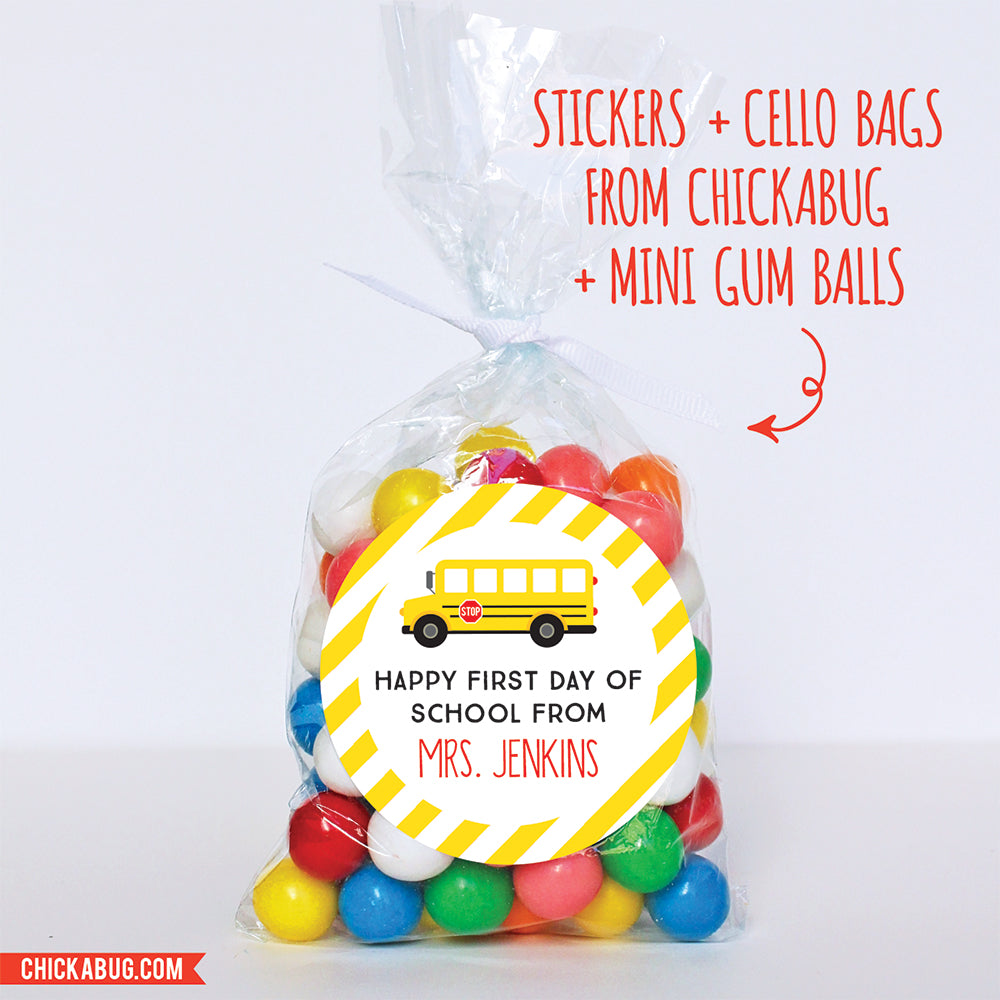 School Bus Back to School Stickers – Chickabug