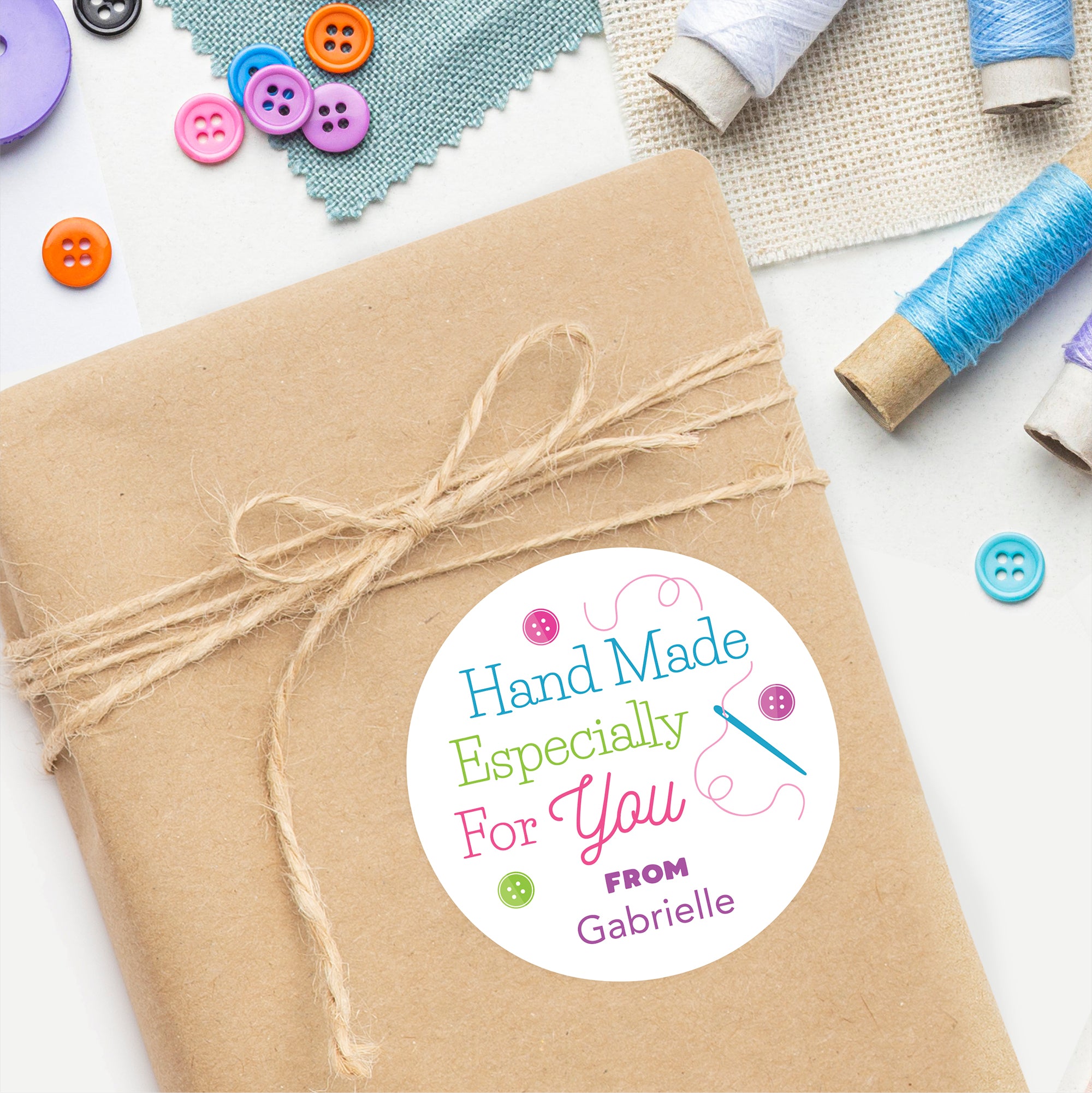 Hand Made Especially For You Personalized Stickers – Chickabug