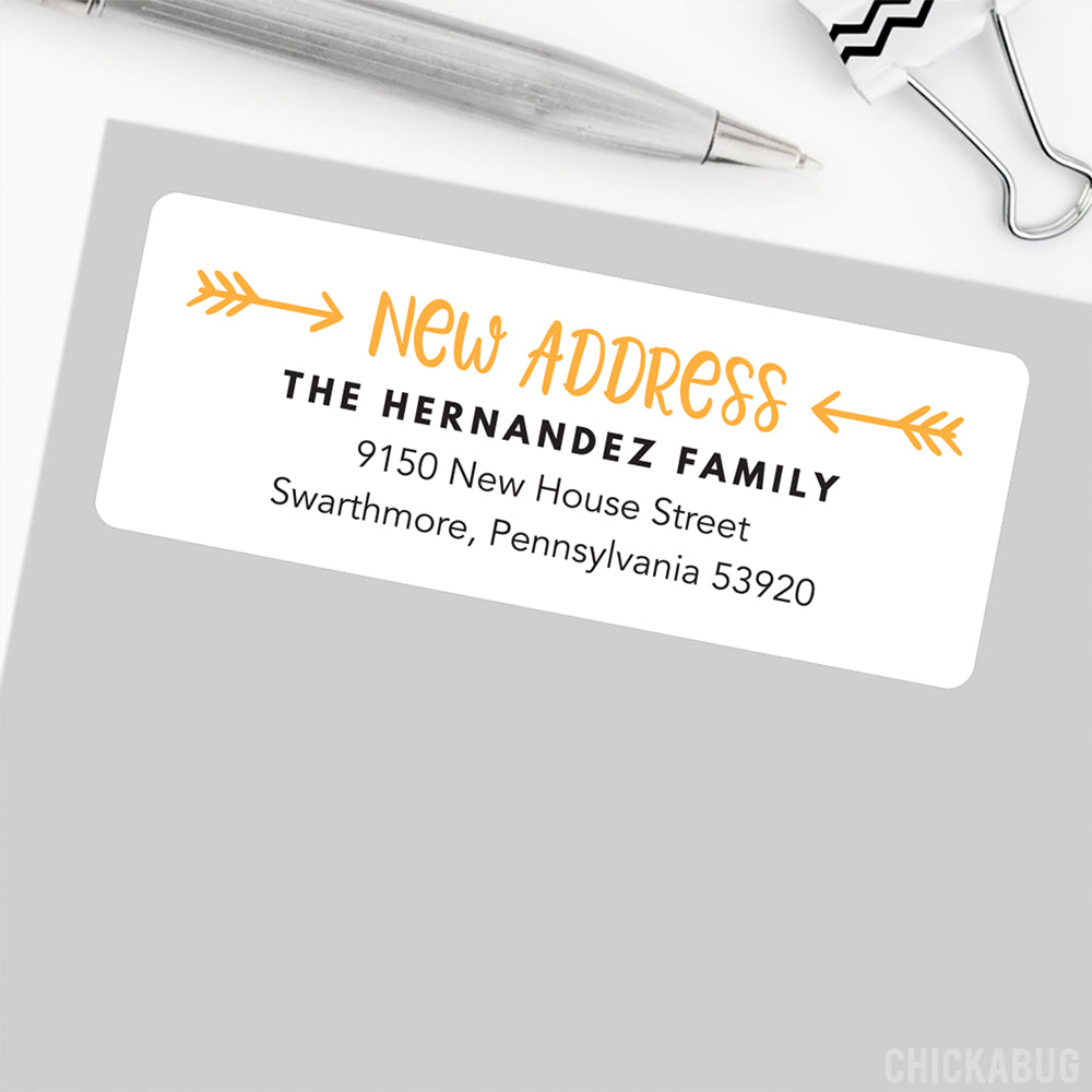Personalized "New Address" Change of Address Labels – Chickabug