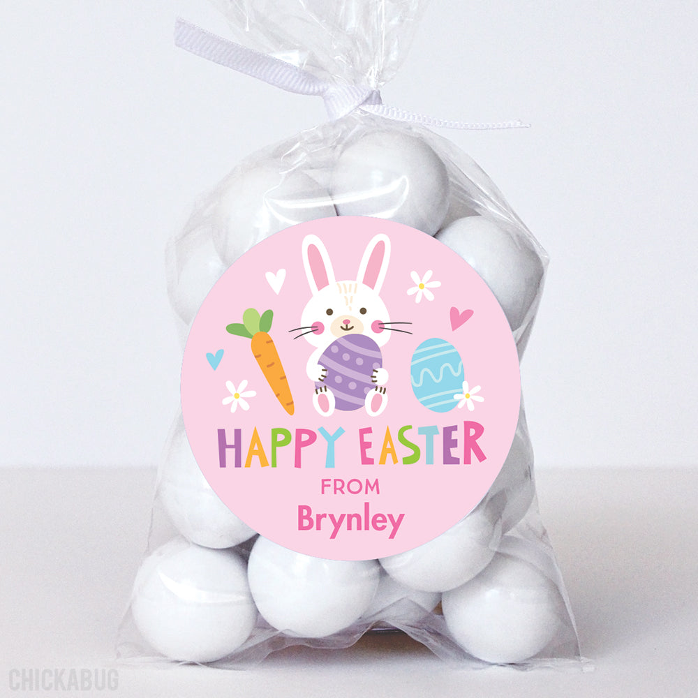 Pink Easter Bunny Stickers – Chickabug