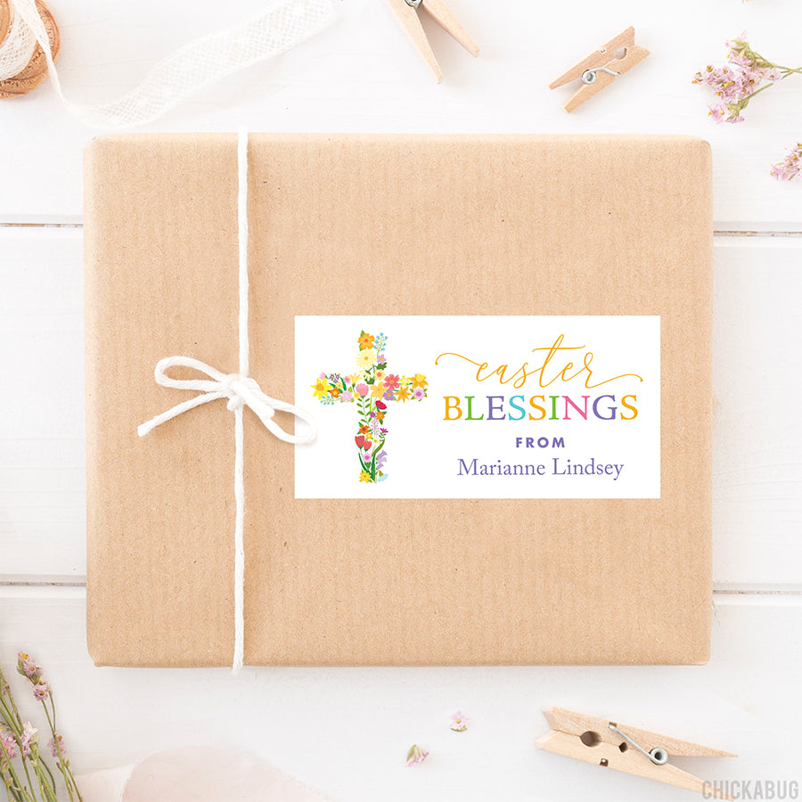 Personalized "Easter Blessings" Gift Labels – Chickabug