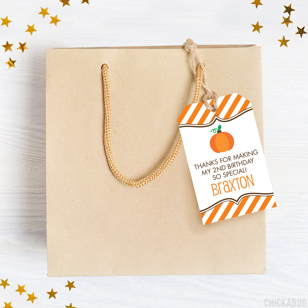 Pumpkin Party Favor Tags (EDITABLE INSTANT DOWNLOAD) – Chickabug