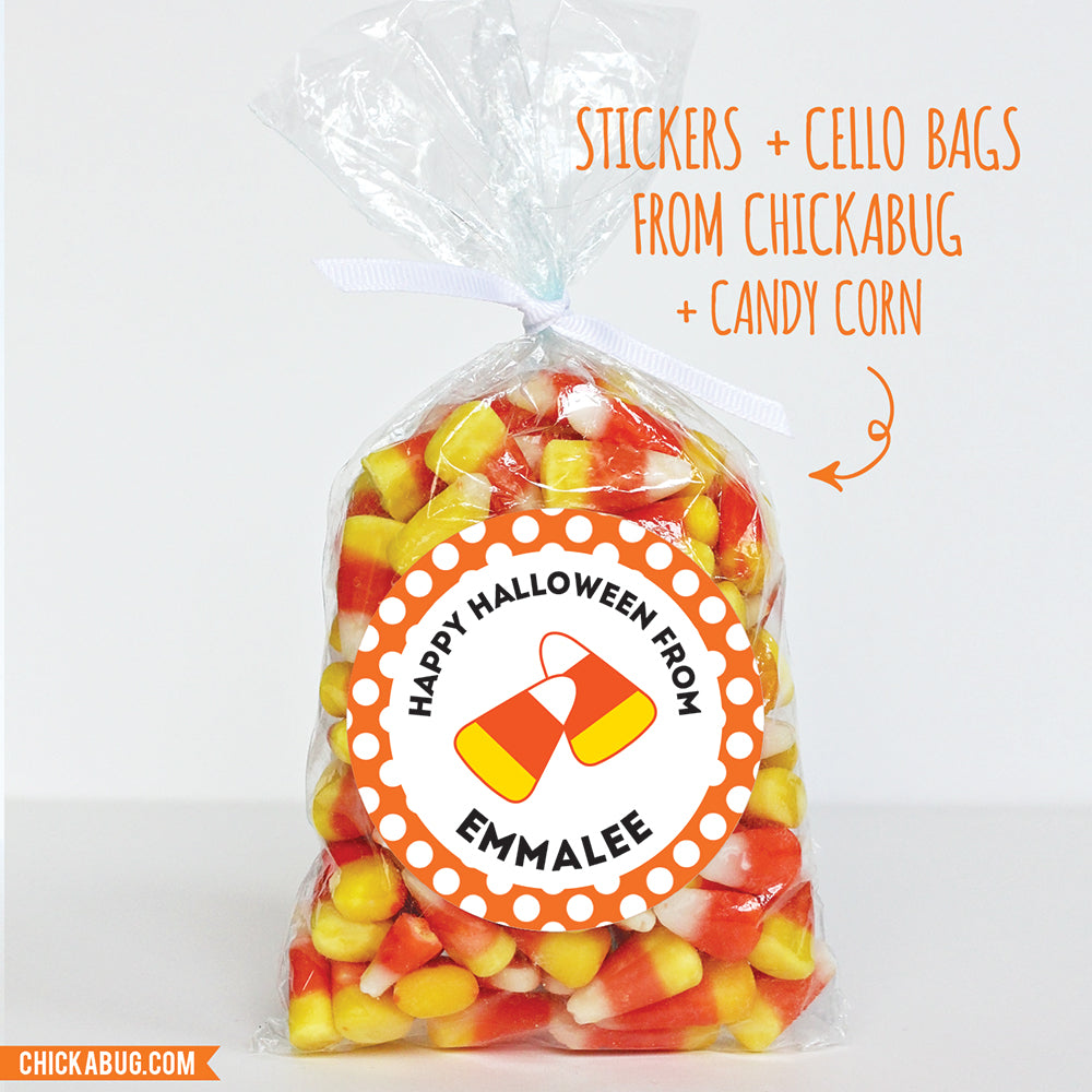 candy corn pumpkin bag