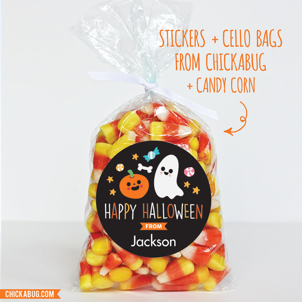 candy corn pumpkin bag