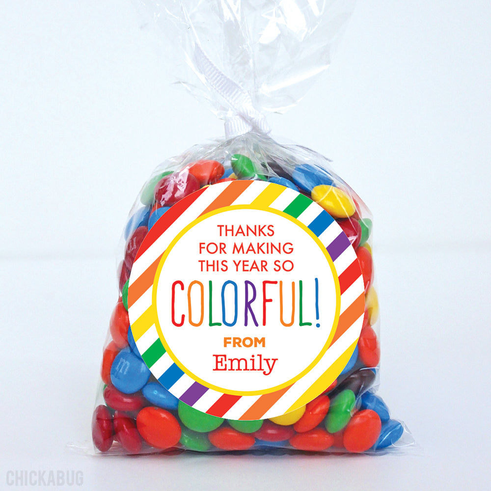 Personalized Colorful Last Day of School Stickers – Chickabug