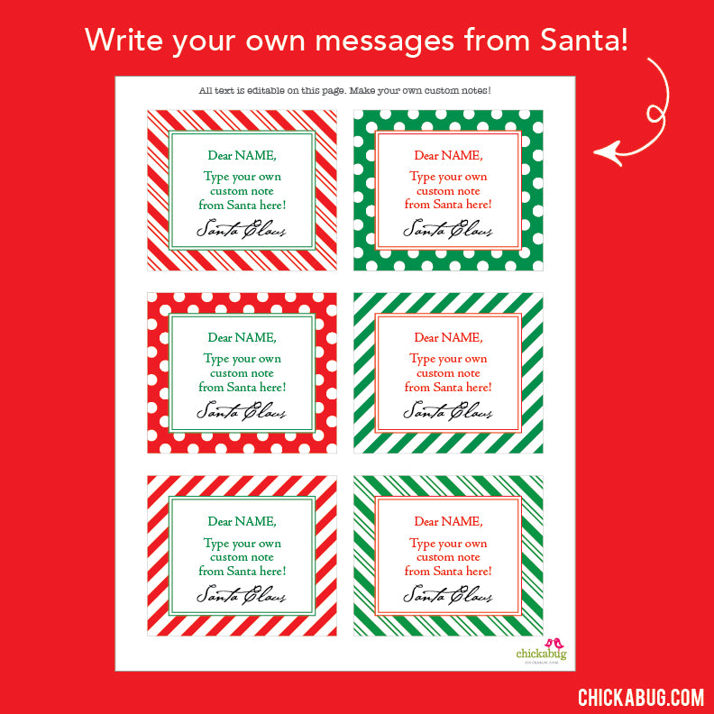 Editable Notes from Santa (INSTANT DOWNLOAD) – Chickabug