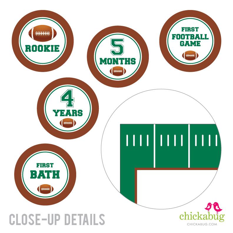 Football Party Photo Banner Kit (INSTANT DOWNLOAD) – Chickabug
