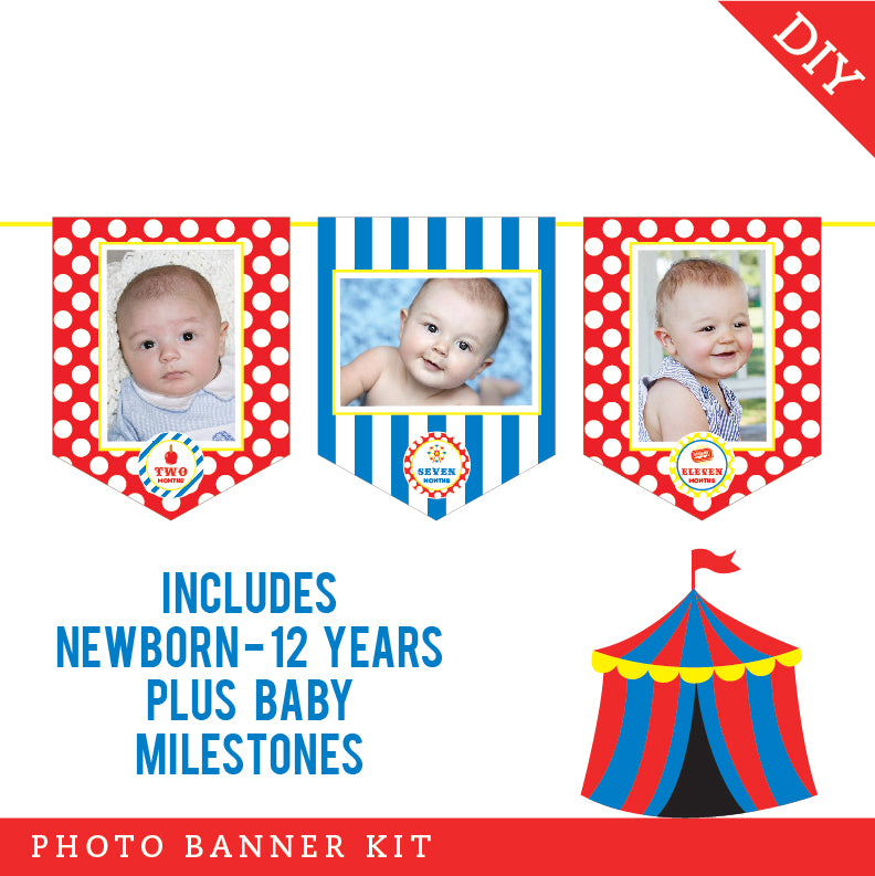 Carnival Party Photo Banner Kit (INSTANT DOWNLOAD) – Chickabug