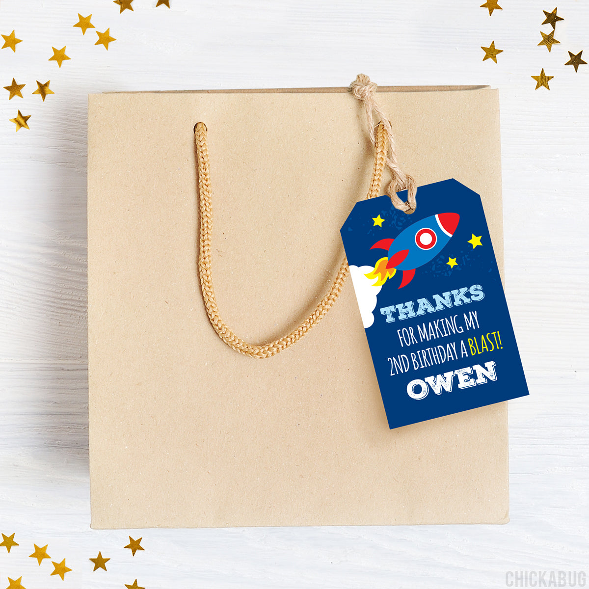 Rocket Party Favor Tags (EDITABLE INSTANT DOWNLOAD) – Chickabug