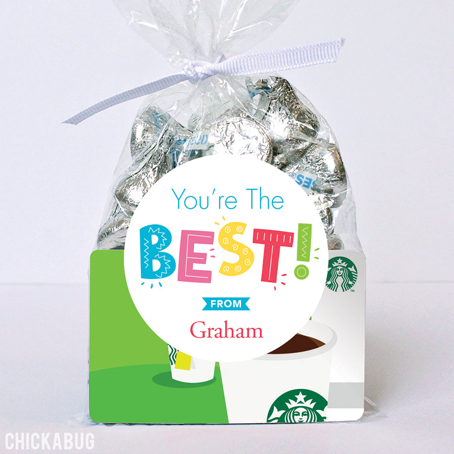 Personalized "You're The Best" Appreciation Stickers – Chickabug