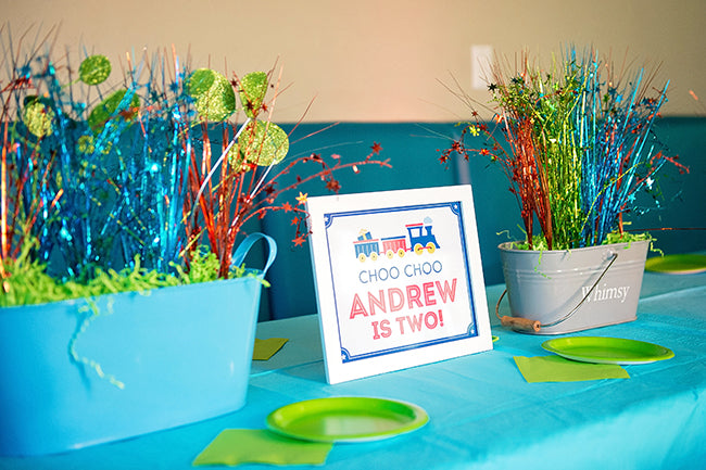 Train Party Signs (EDITABLE INSTANT DOWNLOAD) – Chickabug