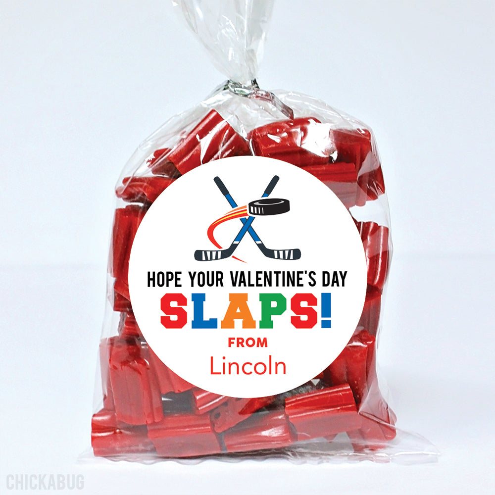 Hockey "Hope Your Valentine's Day SLAPS" Personalized Valentine ...