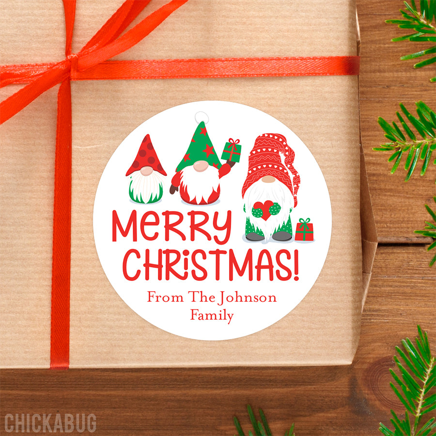 Gnomes Christmas Gift Labels – Chickabug
