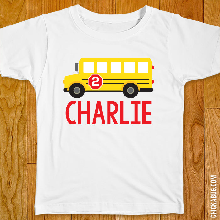 School Bus Iron-On – Chickabug