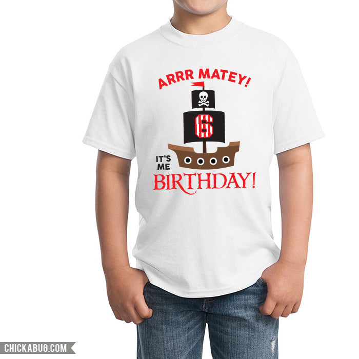 Pirate "Arrrr Matey" Birthday Iron-On – Chickabug