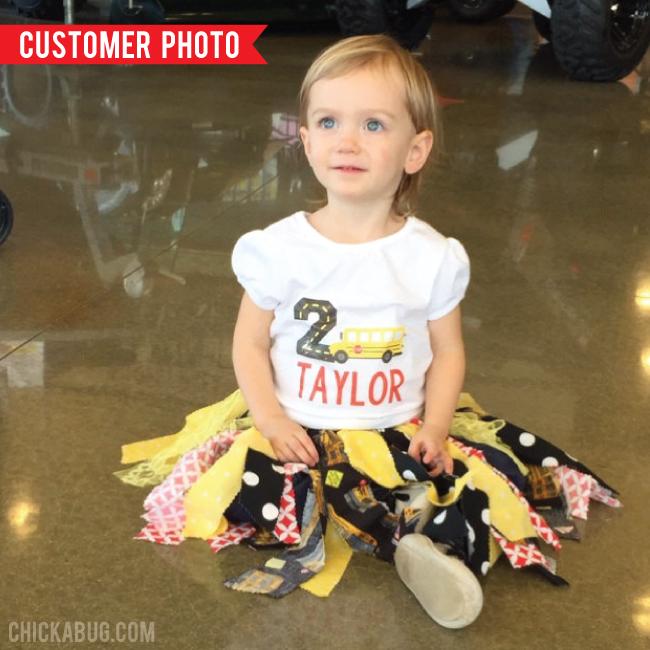 School Bus Birthday Iron-On – Chickabug